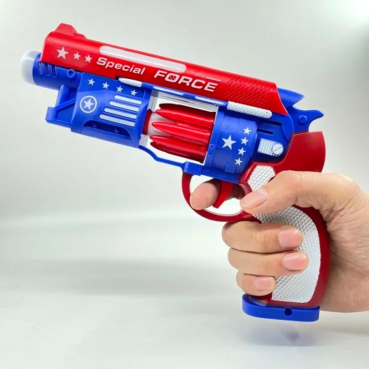 ปืนของเล่นจำลอง ของเล่น ปืนกัปตัน ฮีไร่ มีไฟ SUPER POWER ELECTRIC GUN ...
