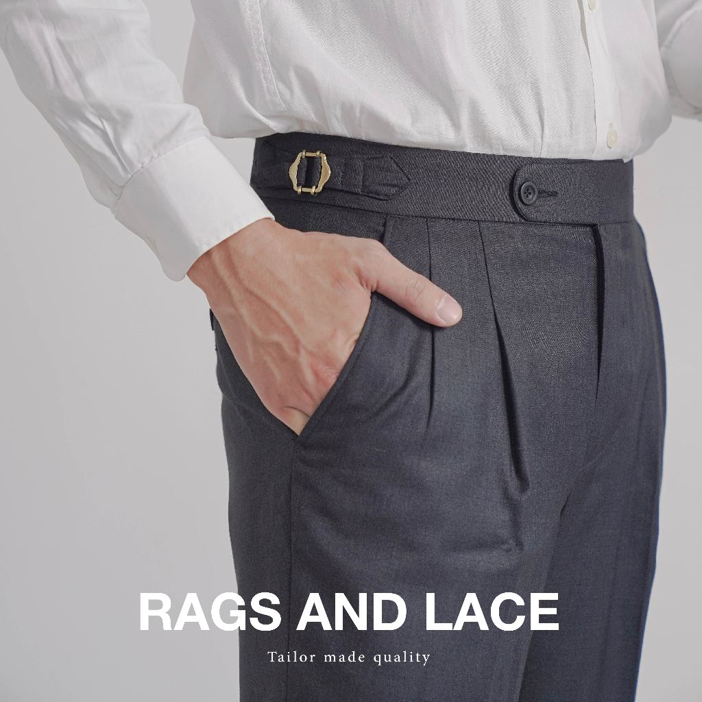 Rags and Lace กางเกง Signature ผ้า wool สี Coal | Shopee Thailand