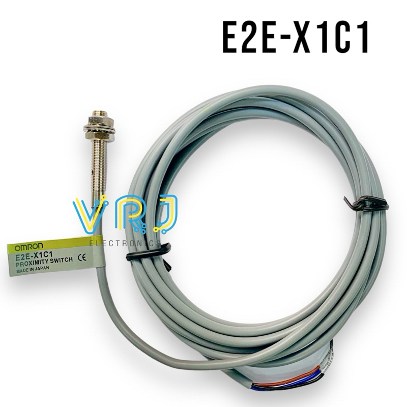 Sensor E2E-X1C1 ,E2E-X1B1 Proxmity เซนเซอร์จับโลหะ NPN NOและPNP NO 12-24VDC ระยะตรวจจับ 1mm ขนาด ...