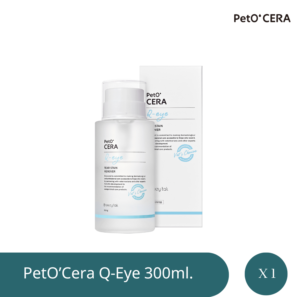 [Breezy Tail] Pet’O CERA Q-Eye น้ำยาทำความสะอาดรอบดวงตาสุนัขและแมวสูตร ...