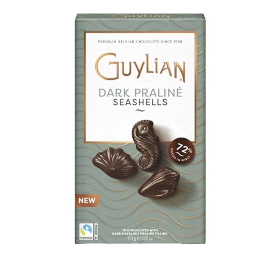Guylian Dark Praline Seashells Chocolate 112g | Shopee Thailand