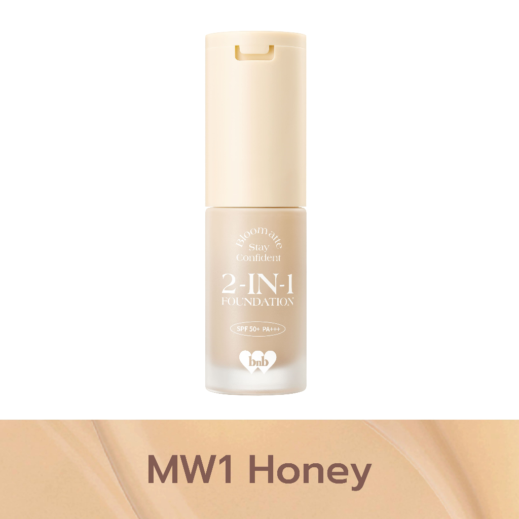 bnb barenbliss Bloomatte Stay Confident 2-in-1 Foundation รองพื้นสูตร 2-in-1เนื้อบางเบา ติดทนยาว ...