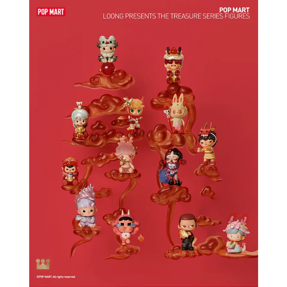 ️ พร้อมส่งในไทย ️ POP MART Loong ปีมังกร + Three Two One Happy Chinese ...
