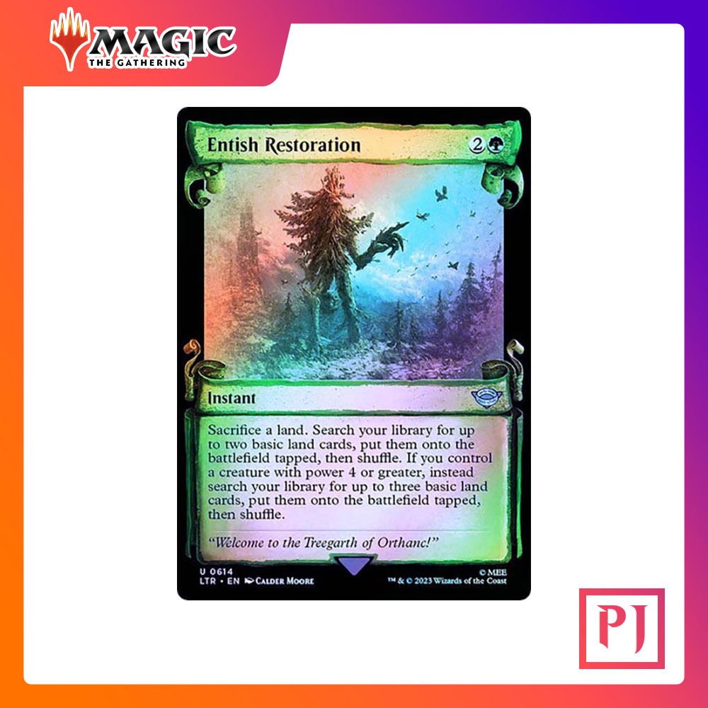 [MTG] Entish Restoration (Showcase) (Silver Foil) [LTR] [GREEN] [UNCOM ...