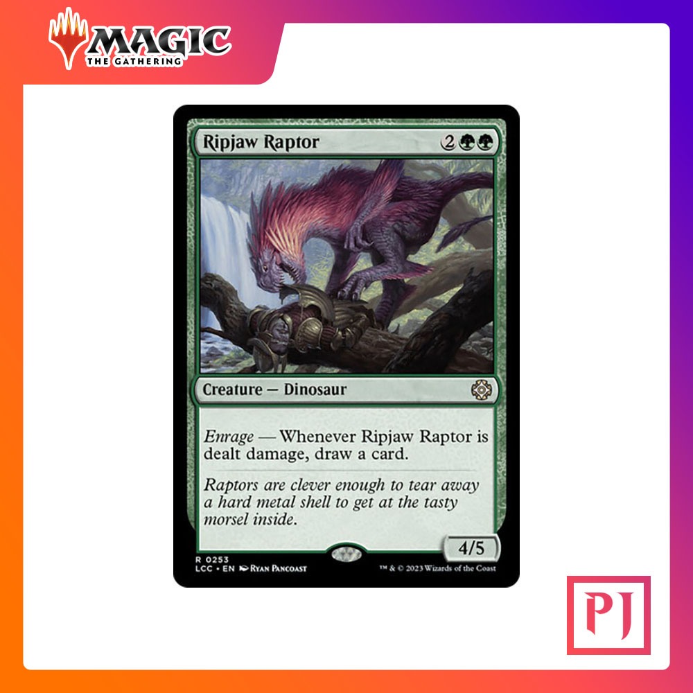 [MTG] Ripjaw Raptor [LCC] [GREEN] [RARE] [NORMAL] [ENG] (การ์ดเมจิค ...