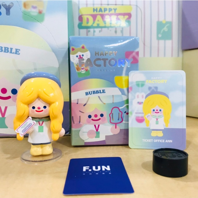 POPMART Happy Factory Prestkt Bubble Ticket Office Ann | Shopee Thailand