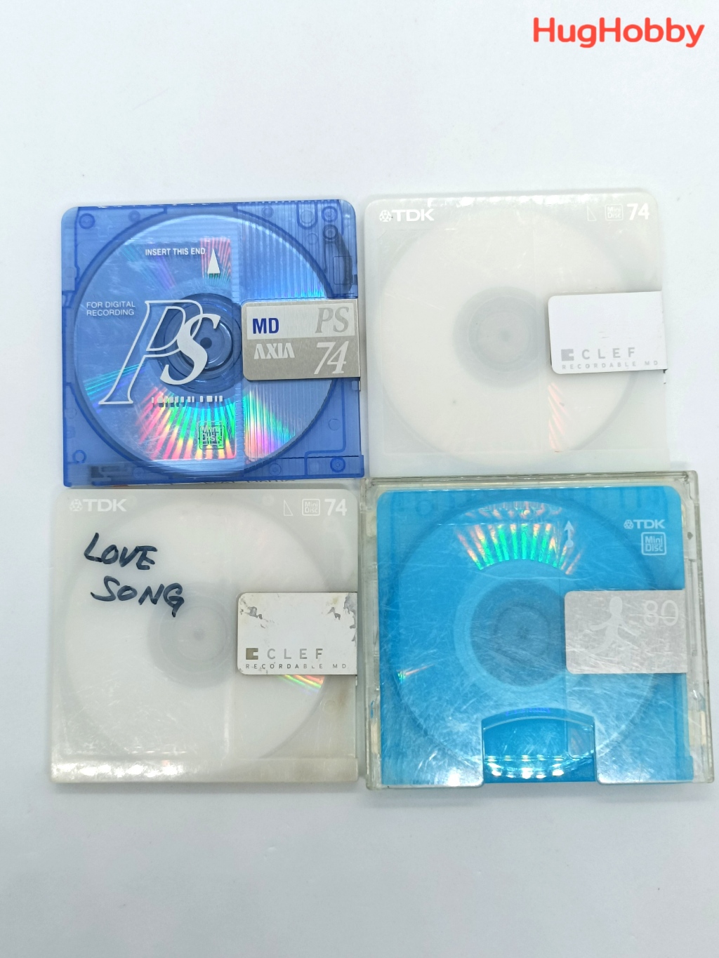 [ขายเหมา 4 แผ่น] มือ2 ไม่ได้เทส แผ่น MD MiniDisc (อัดแล้ว อัดทับใหม่ได้ ...