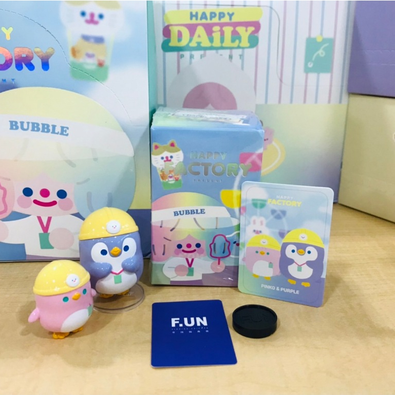 POPMART Happy Factory Prestkt Bubble Pinko & Purple Rico | Shopee Thailand