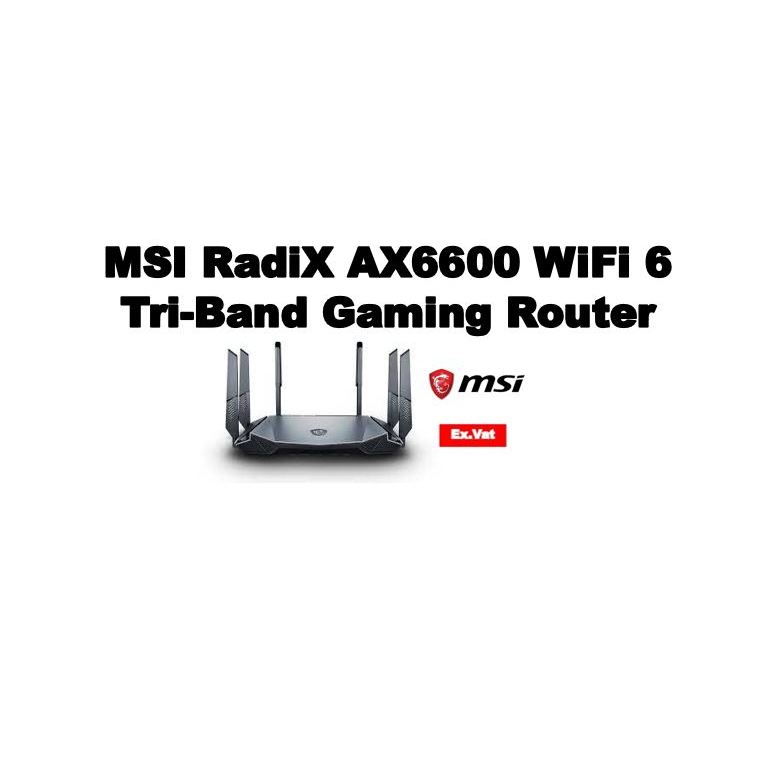 MSI RadiX AX6600 WiFi 6 Tri-Band Gaming Router | Shopee Thailand