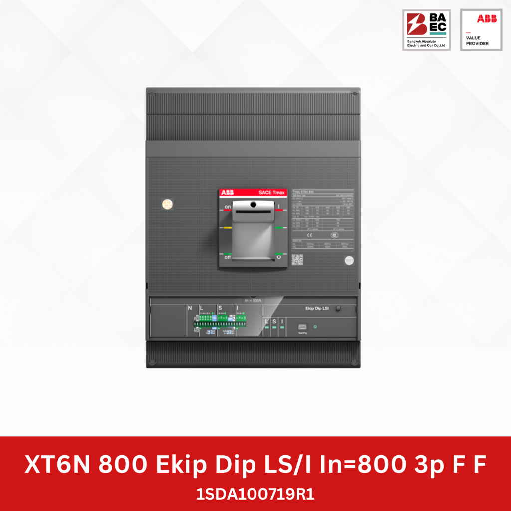 ABB เบรกเกอร์ XT6N 800 Ekip Dip LS/I In=800 3P 36KA | Shopee Thailand