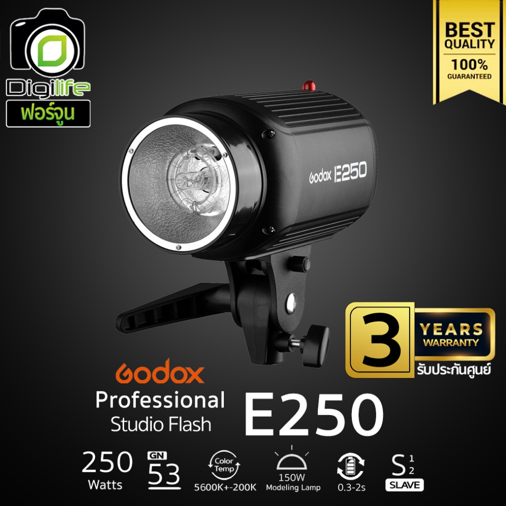 Godox Flash E250 250W 5600K แฟลชสตูดิโอ น้ำหนักเบา - รับประกันศูนย์ ...