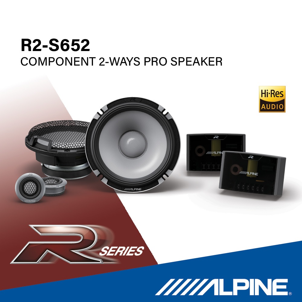Alpine ลำโพง R2-S652 (SL00057A01) รุ่น R2-series COMPONENT 2 WAY ...