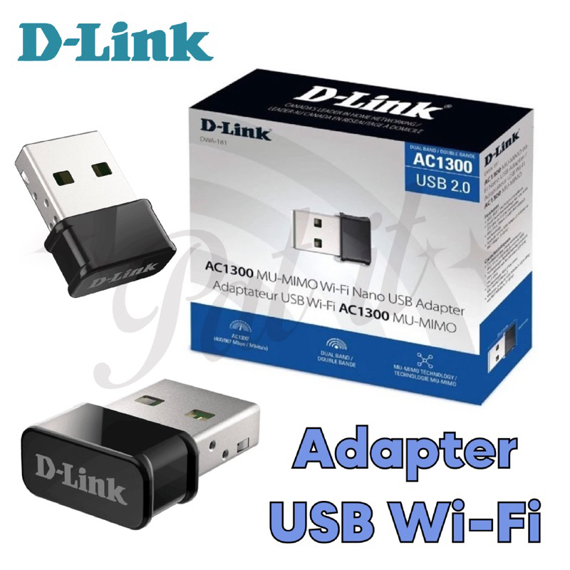 D-LINK DWA-181 AC1300 MU-MIMO Wi-Fi Nano USB Adapter | Shopee Thailand
