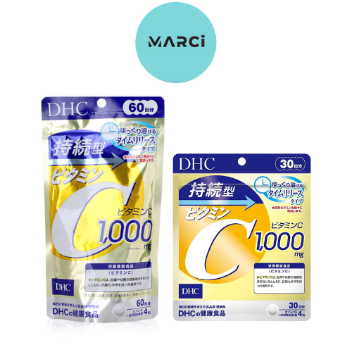 DHC Vitamin C Sustainable 1000mg วิตามินซีชนิดเม็ดละลายช้า สำหรับ 30 วัน(120 เม็ด) /60 วัน(240 ...