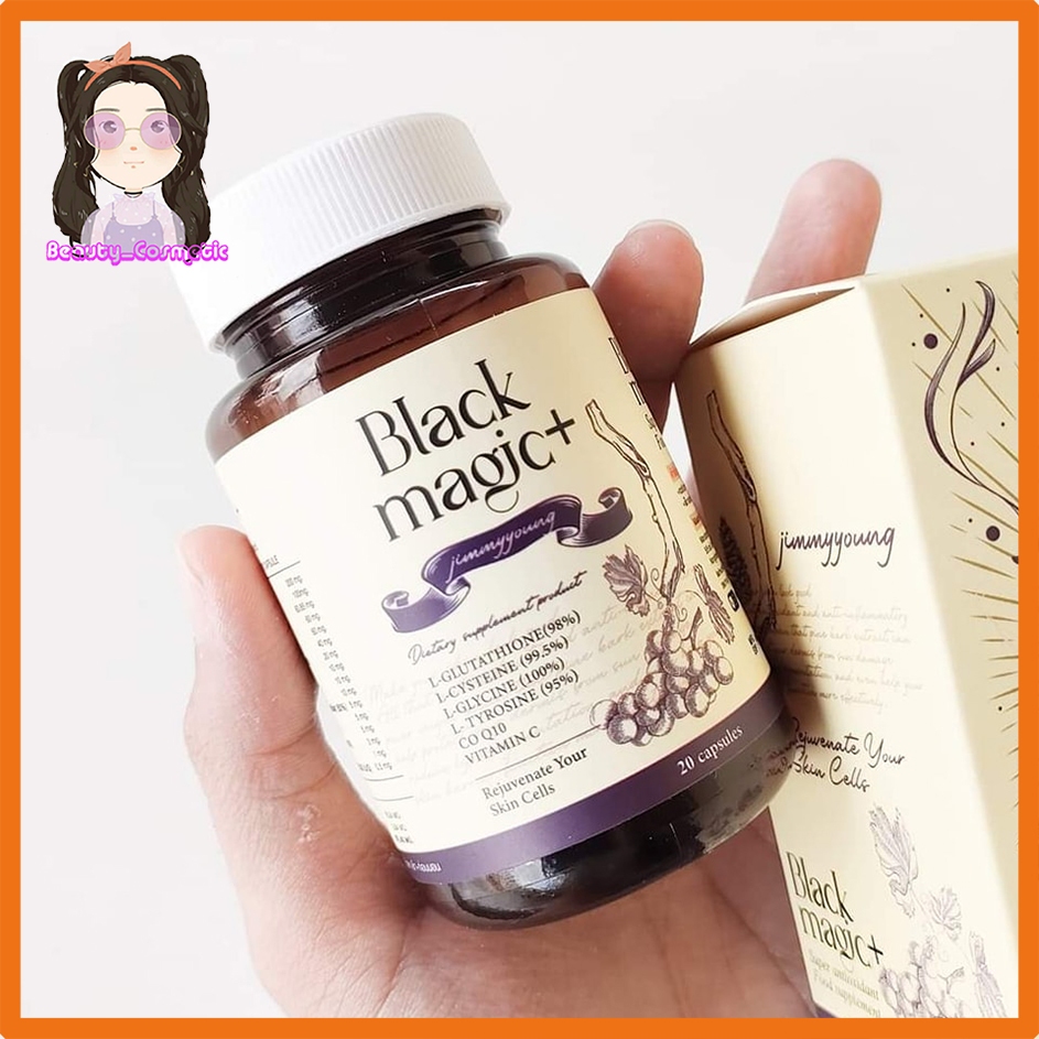 ( 1 กระปุก ) Black magic plus แบล็ค เมจิก พลัส (20 แคปซูล/กระปุก) กล ...