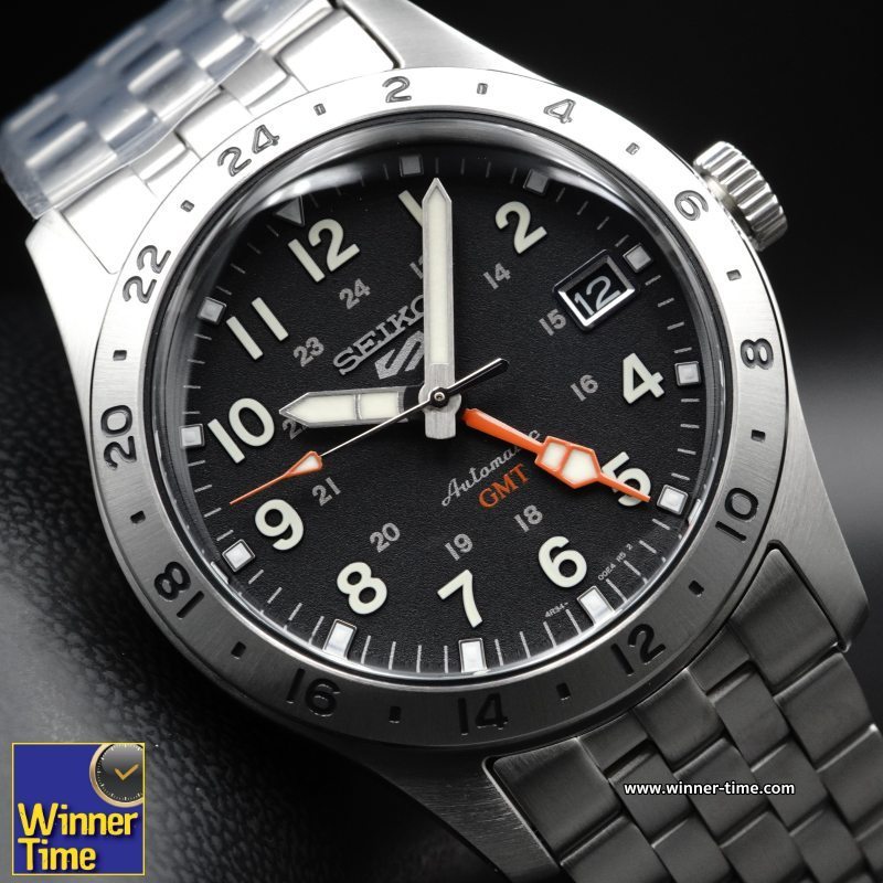 นาฬิกาข้อมือ SEIKO 5 SPORTS GMT FIELD WATCH รุ่น SSK023K1,SSK023K ...