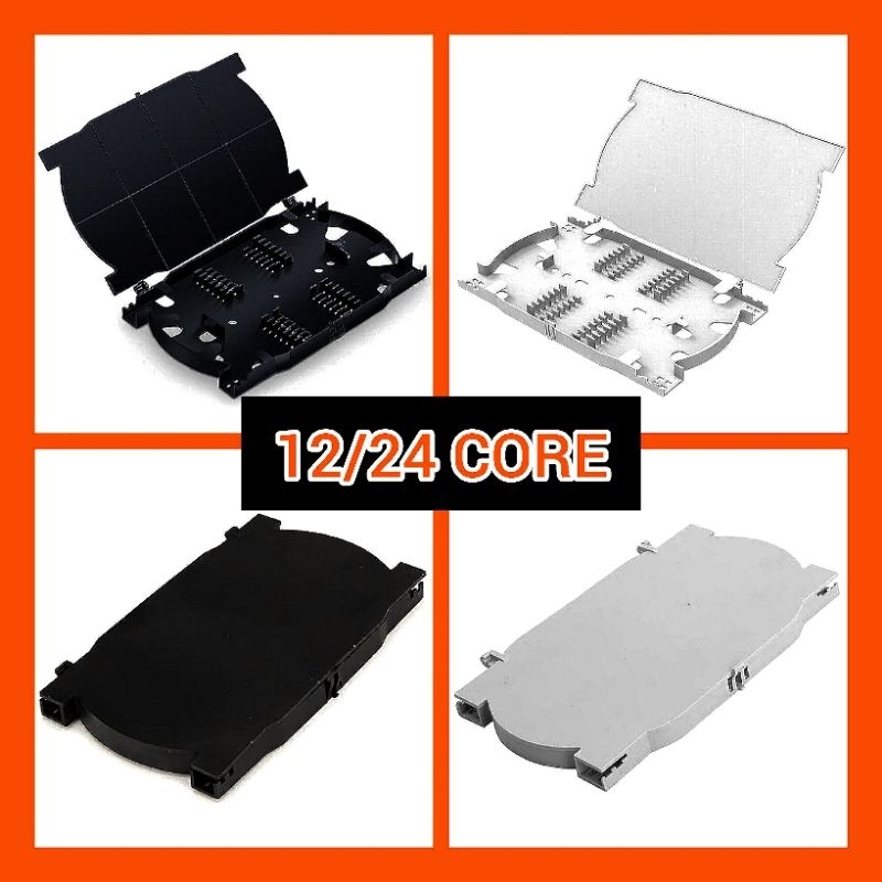 splice tray 12/24 core ถาดสไปรท์สายไฟเบอร์ออปติก ถาดเก็บสายรอยต่อจุด ...