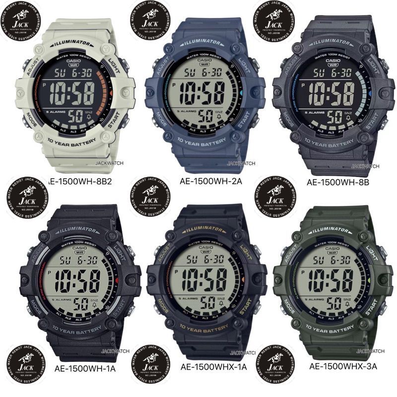 CASIO นาฬิกาข้อมือผู้ชาย รุ่น AE-1500WH SERIES รับประกันCMG1ปี AE ...