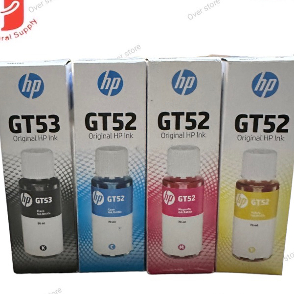 หมึกเติมแท้ HP GT51 GT52 Bk C M Y มีของแท้ และ เทียบเท่า กดดูในตัวเลือก ...