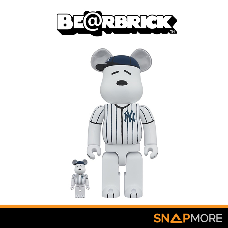 BEARBRICK SNOOPY NEW YORK YANKEES 400%+100% [BE@RBRICK] | Shopee Thailand