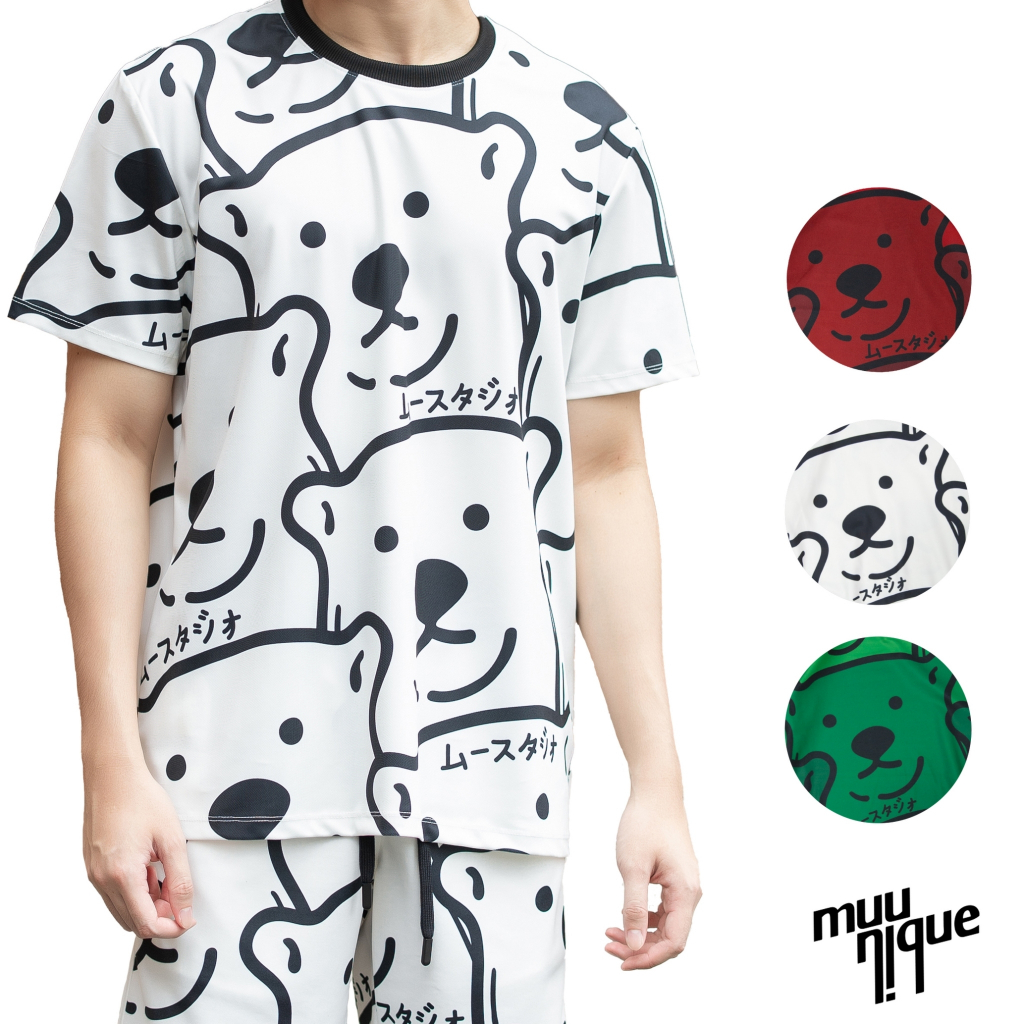 MUUNIQUE JP.T-shirt เสื้อยืด รุ่น New Face Bear | Shopee Thailand