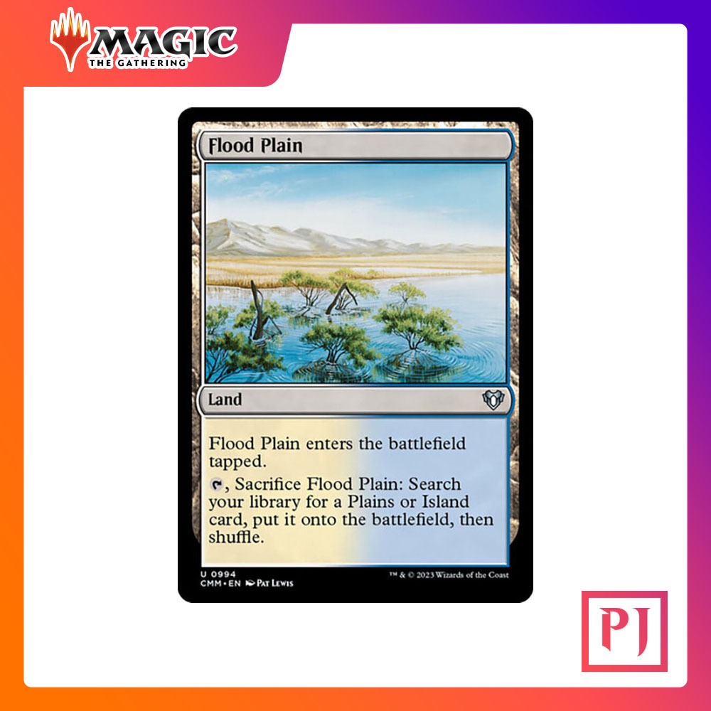 [MTG] Flood Plain [CMM] [LAND] [UNCOM] [NORMAL] [ENG] (การ์ดเมจิค / Magic the Gathering ...