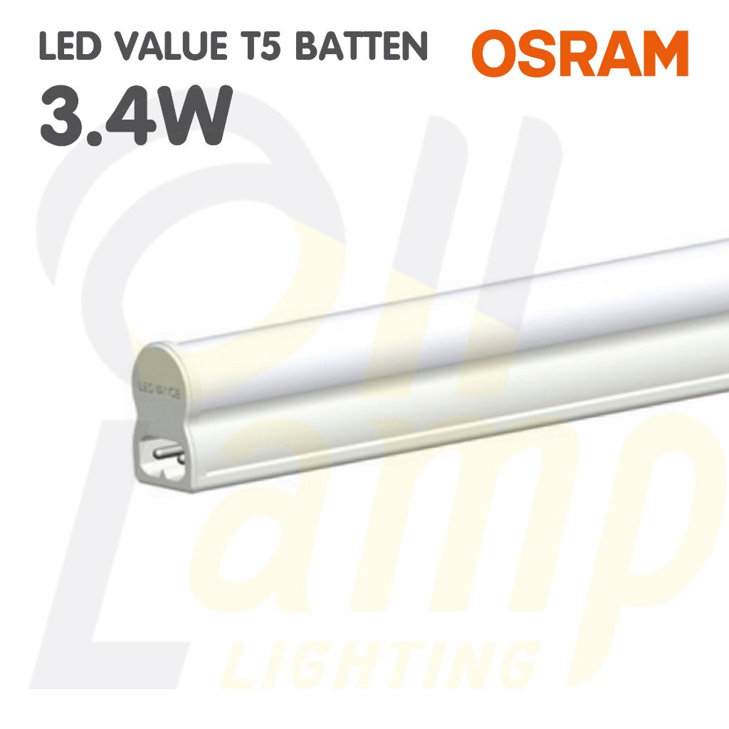 Osram โคมไฟ หลอดไฟ LED T5 Value Batten 3.4w, 6.5w, 9.6w, 13w (พร้อมสายต่อ) ของแท้ ต่อกันได้ 20 ...