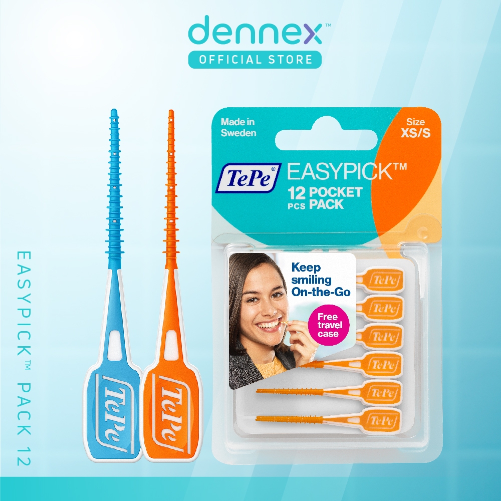 TePe Easypick Pocket Pack ไม้จิ้มฟันซิลิโคน เทเป้ อีซี่พิค รุ่นพ็อกเก็ตแพ็ค 12 ชิ้น By Dennex ...