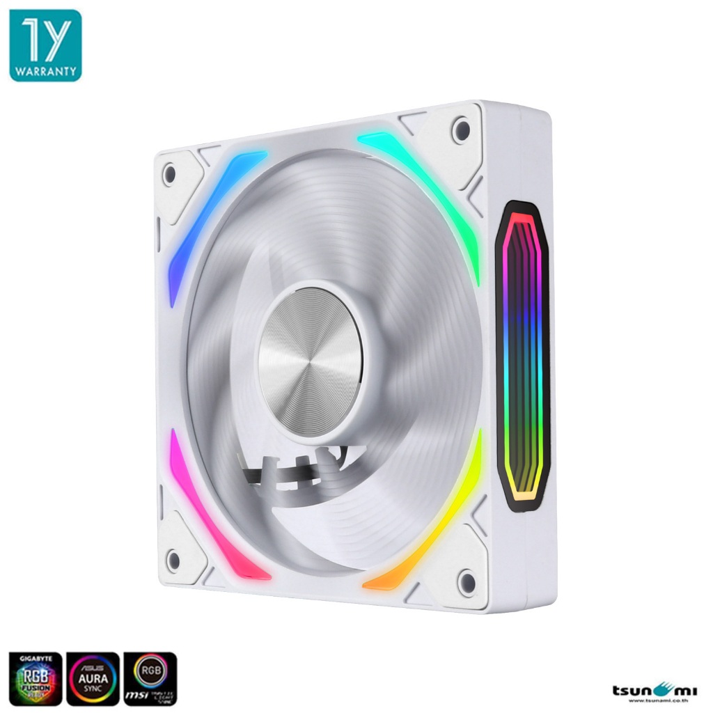 พัดลมระบายความร้อน Tsunami 1266 ARGB 12cm Cooling Fan x1 รับประกัน ...