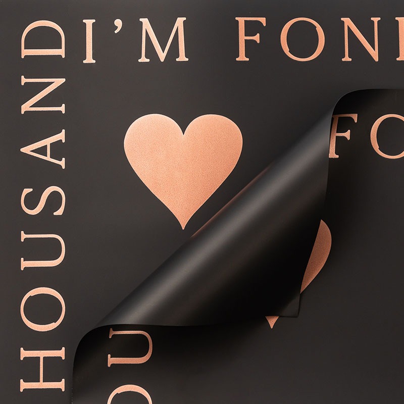 10 แผ่น กระดาษห่อช่อดอกไม้ ลาย I 'M FOND OF YOU LOVE (มาใหม่ พร้อมส่ง ...