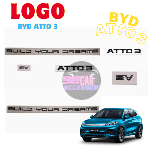 Logo BYD Atto 3 แบบ Full Set | Shopee Thailand