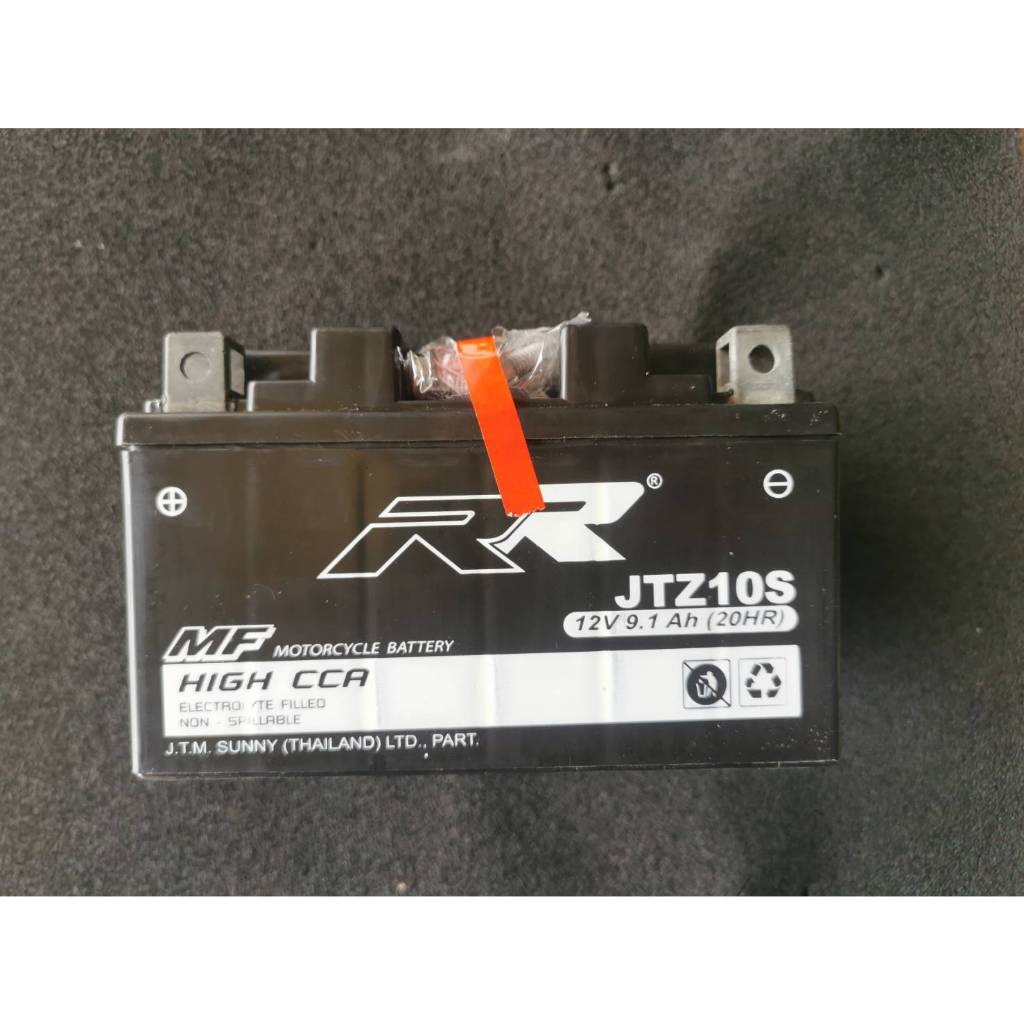 แบตเตอรี่ RR JTZ10S เทียบ YTZ10S 12V 9.1Ah ขนาด 151*87*94mm ใส่รถ ...