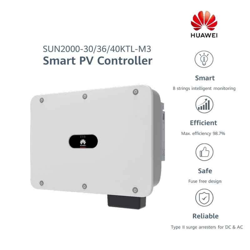 Huawei Inverter 30/36/40kw 3 Phase SUN2000-30/36/40KTL-M3 | Shopee Thailand