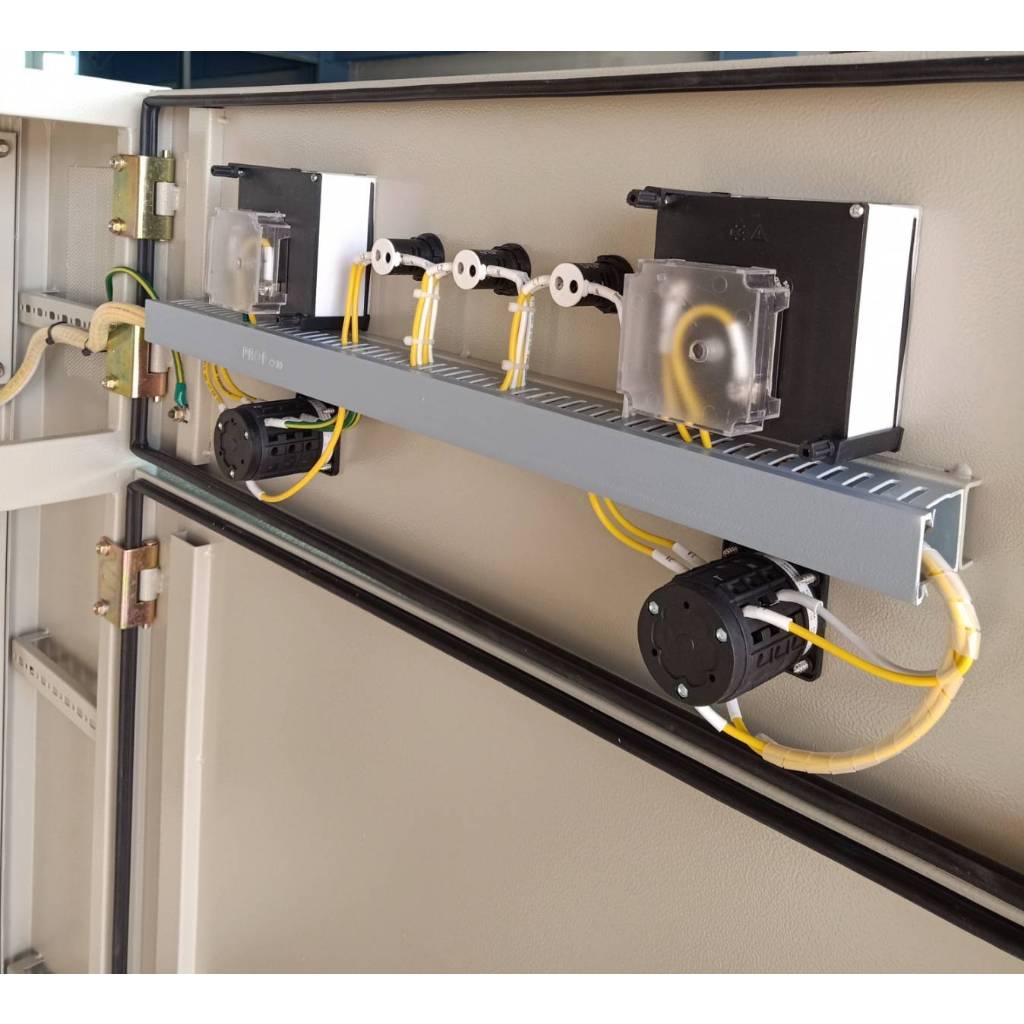 ตู้ MDB 400A ลูกย่อย 6 ช่อง เมน MITSUBISHI ขนาด 800x1400x250mm.(ลูกย่อย 2ช่องเป็นเฟรม NF250CV ...