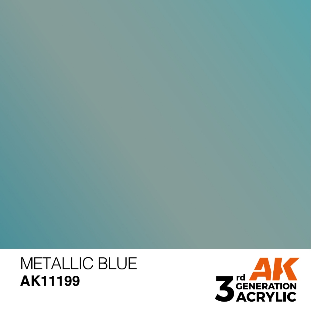 AK Interactive 3Gen. GENERAL Series METAL สีอะคริลิคสูตรน้ำ ซีรีย์ 3G ...