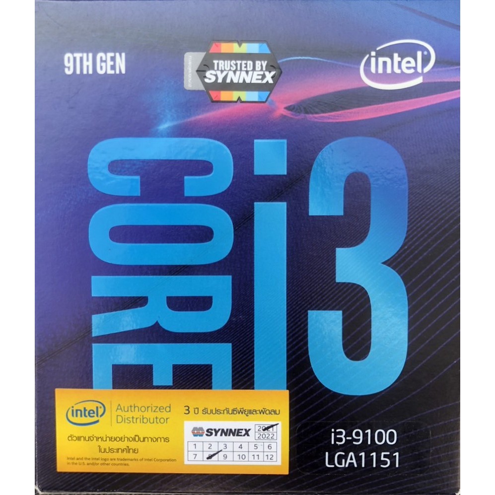 CPU (ซีพียู) 1151 INTEL CORE I3-9100 3.6 GHz มือสอง | Shopee Thailand