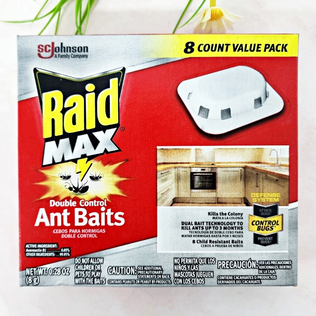 [Raid®] Max Double Control Ant Baits 8 Count ผลิตภัณฑ์กำจัดมด ไล่มด ...