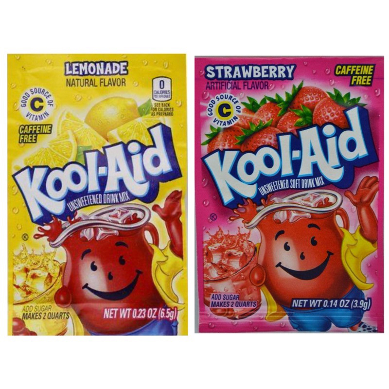 🇺🇸Kool Aid strawberry / Lemon เครื่องดื่มผง รสสตอเบอรี่ เลมอน พร้อมส่ง ...