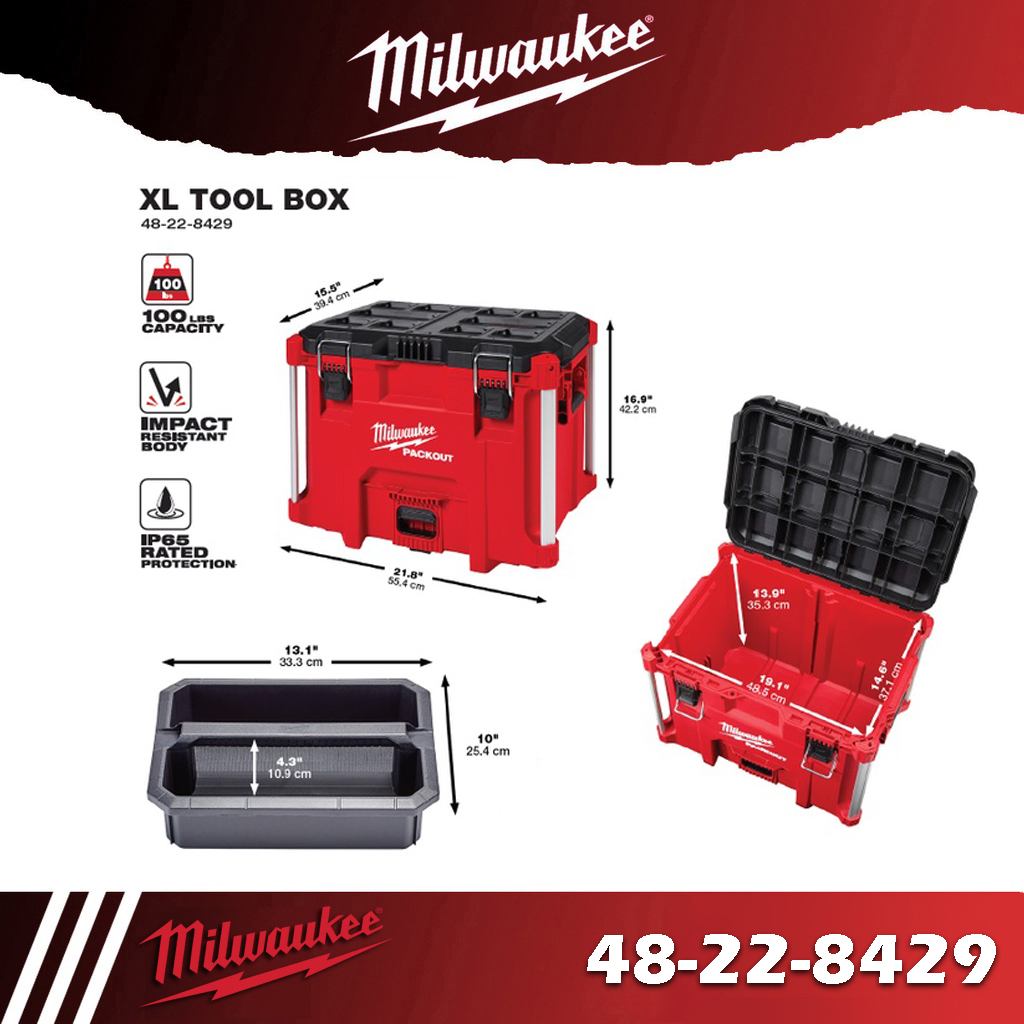 Milwaukee Packout 48-22-8424 48-22-8425 48-22-8426 48-22-8430 48-22 ...