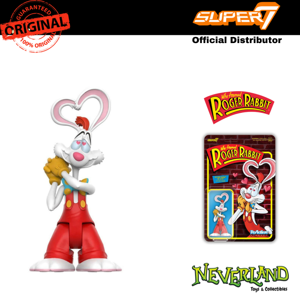 Super7 Who Framed Roger Rabbit In Love Wave 2 Reaction Figure | Shopee ...