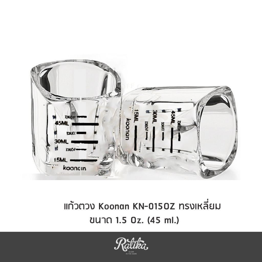 Ratika | แก้วตวง Koonan KN-015OZ ทรงเหลี่ยม เนื้อหนา สเกลชัดเจน ขนาด 1. ...