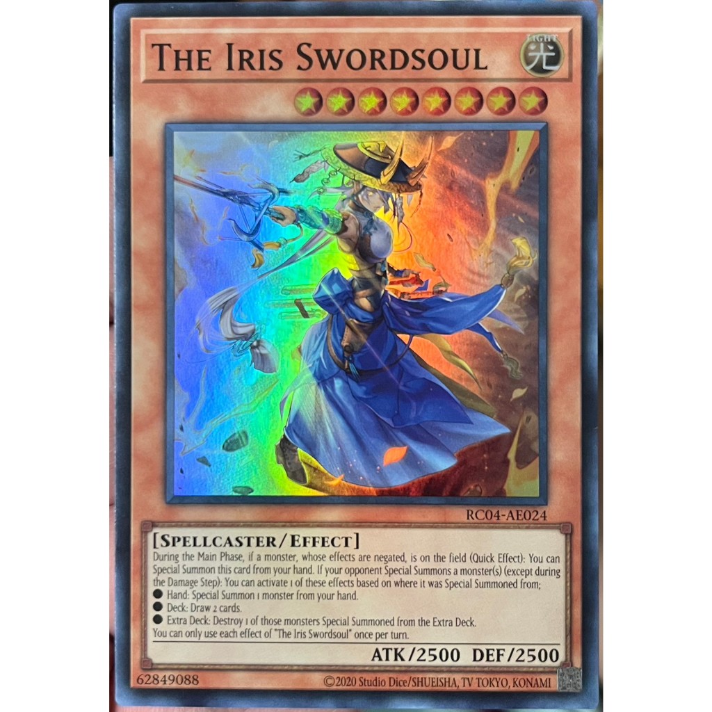 Yugioh Asia-Eng [RC04-AE024] The Iris Swordsoul (Super Rare) การ์ดเกมยูกิแท้ถูกลิขสิทธิ์ ...