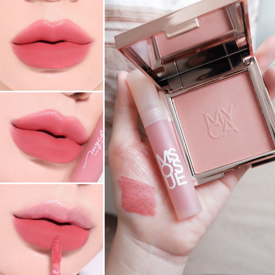 MYCA ลิปสติก Mousse ไมก้า+บลัชออน Cheeknature คู่จึ้งใหม่ ลิป MU09 ...