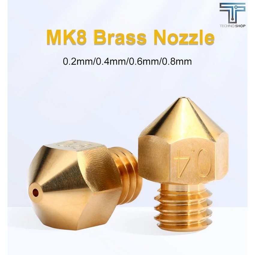 TRIANGLELAB Top quality Brass MK8 Nozzle for 3D printer 1.75MM cr10 heat block ender3 hotend ...