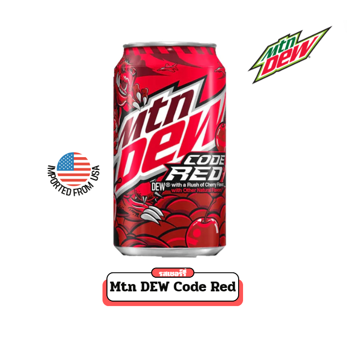 MtnDew, MtnDew CodeRed 12 fl oz. (355ml.) เมาเทนดิล, เมาเทนดิล โค้ดเรด ...