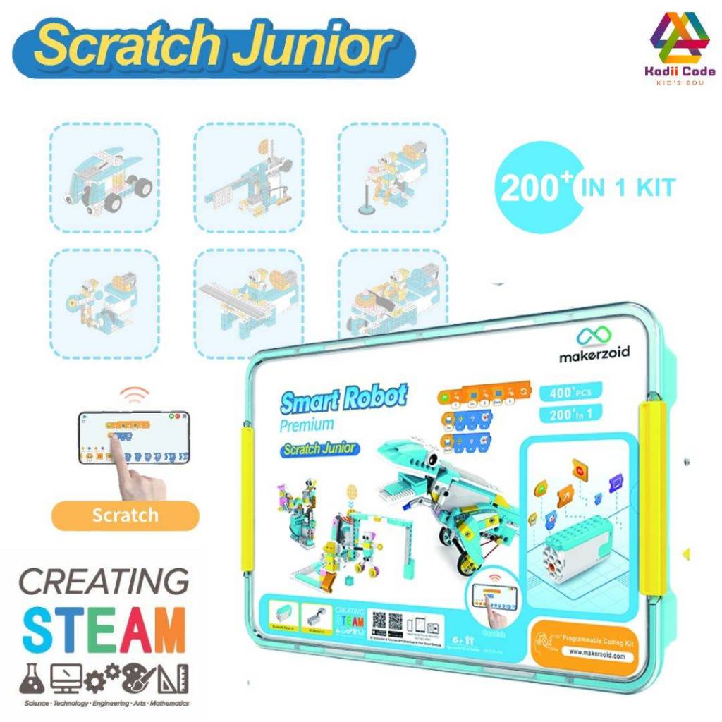 SMART ROBOT PREMIUM หุ่นยนต์ (Coding Junior Scratch) Kodiicode ...