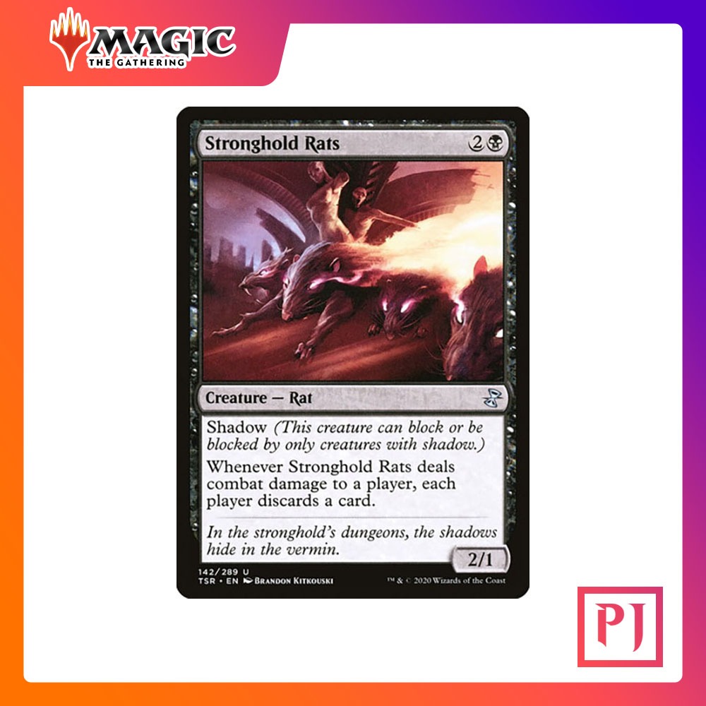 [MTG] Stronghold Rats [TSR] [BLACK] [UNCOM] [NORMAL] [ENG] (การ์ดเมจิค ...