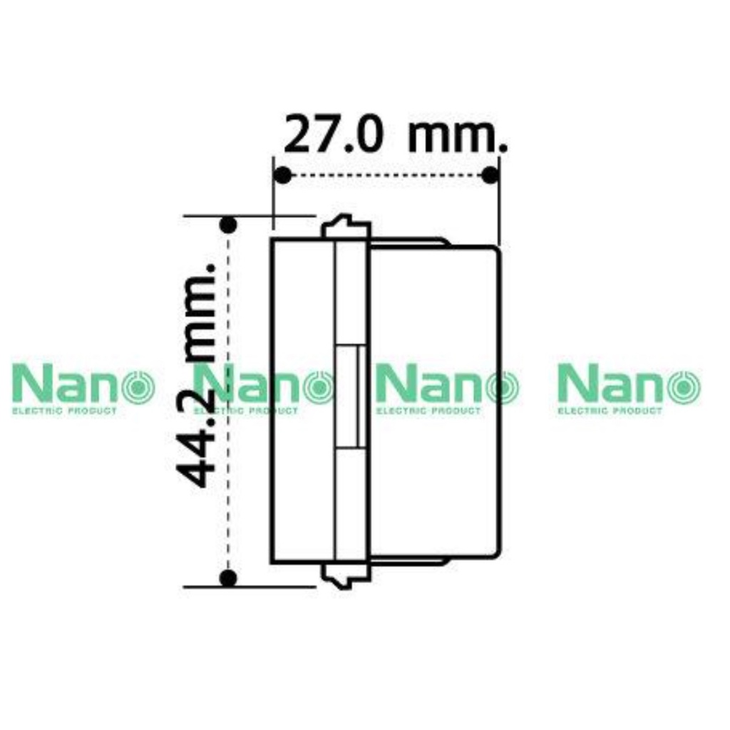 เต้ารับ คู่มีกราวน์ NANO 16A 250V, SC-P601 SC-P601B ขนาด 3 ช่อง แบบขัน ...