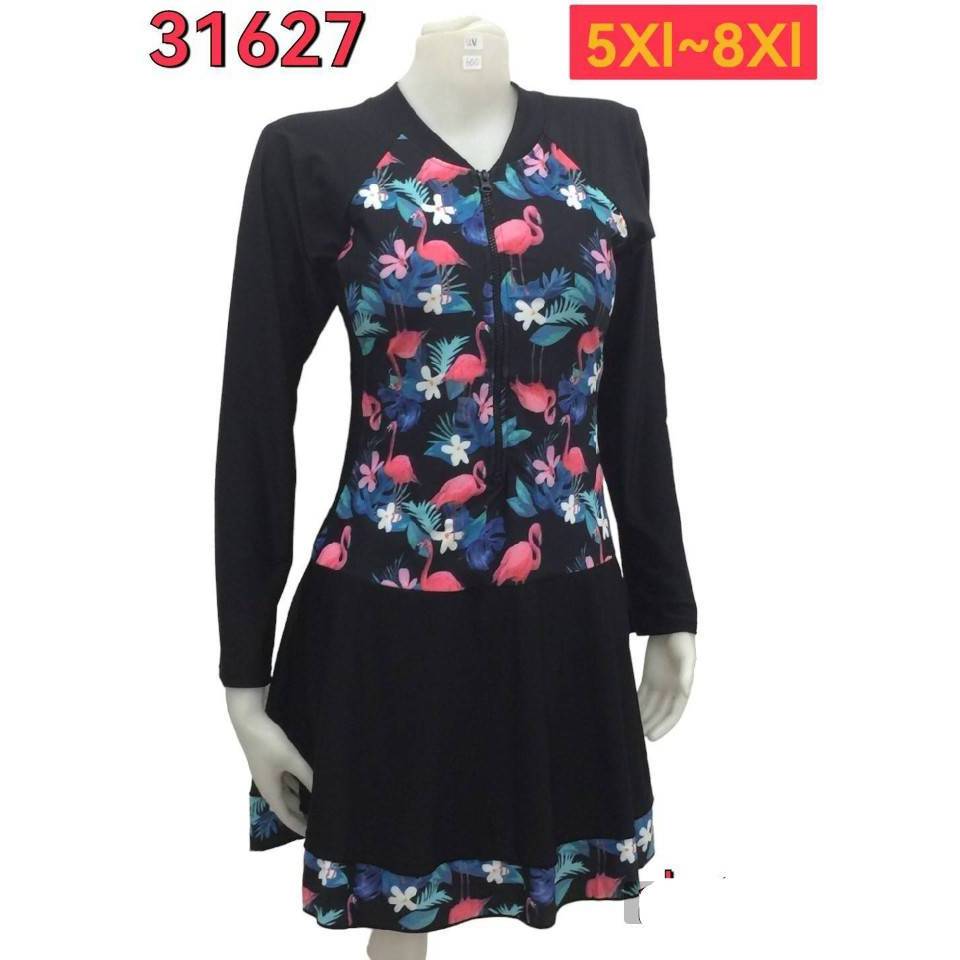 ชุดว่ายน้ำ ชุดว่ายน้ำหญิง 5XL-10XL ชุดว่ายน้ำไซส์ใหญ่ ชุดว่ายน้ำคนอ้วน ผ้าดีมาก sunwin88 ...