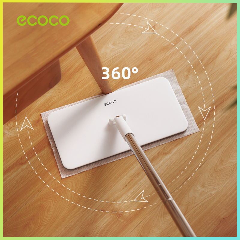 Ecoco ไม้ถูพื้น ใช้แล้วทิ้ง ไม้ม๊อบ ไม่ต้องซักมือ แห้งและเปียก ไม้ถู ...